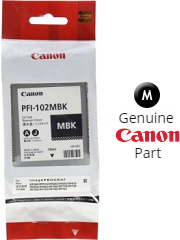 Canon PFI-102MBK 0894B001AA Ink Cartridge Matte Black imagePROGRAF iPF500 iPF510 iPF600 iPF605 ...