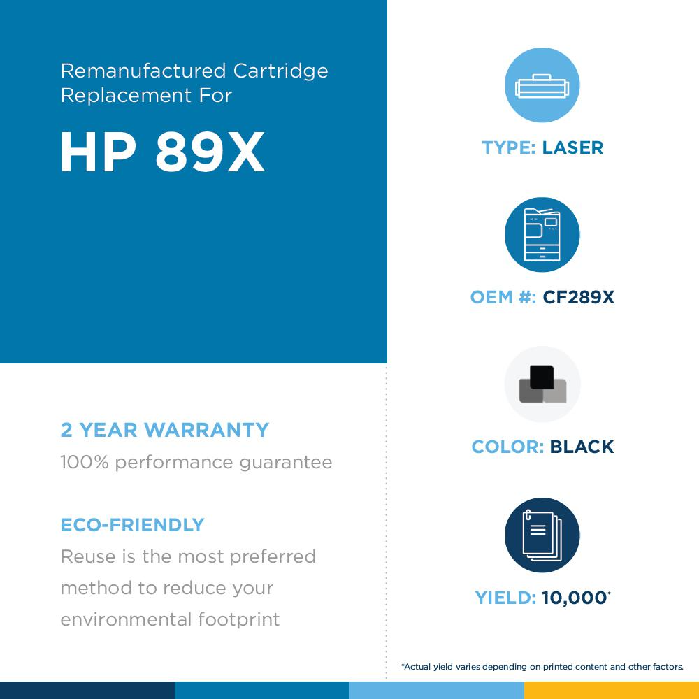 89X Toner Cartridge Black 201434PR HP LaserJet Enterprise Flow MFP M528 ...