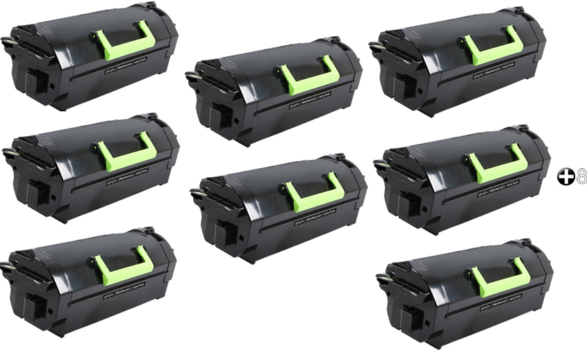 Lexmark 52D1X00 521X 52D0XA0 520XA Toner Cartridge black MS711 MS711dn ...