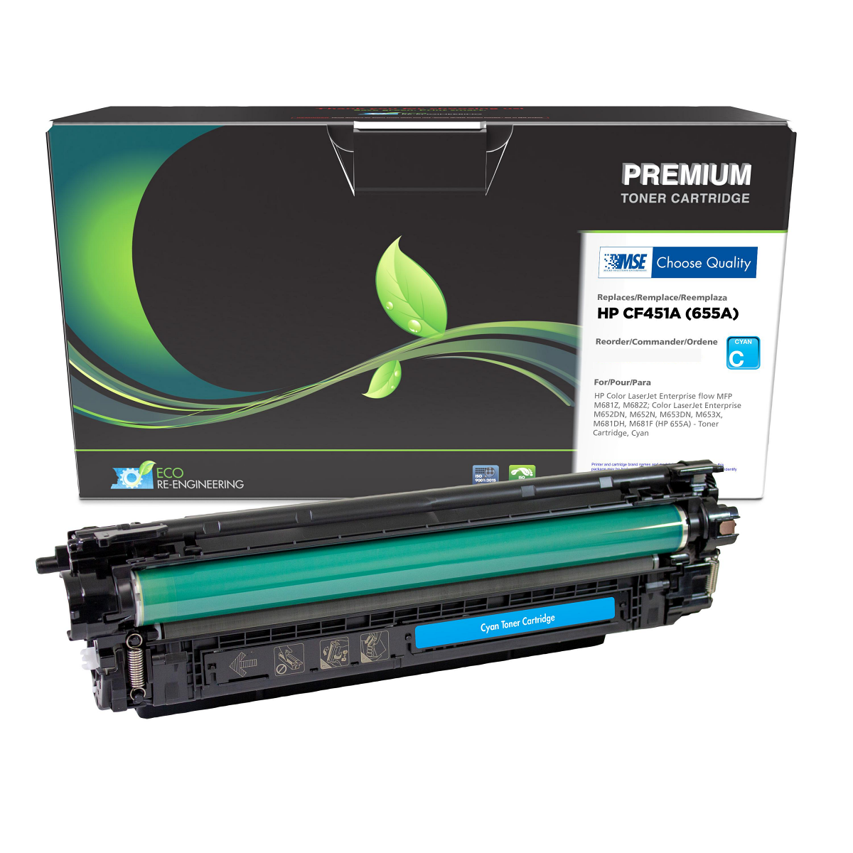 MSE Premium W9031MC Toner Cartridge Cyan MSE0221655114 HP Color ...