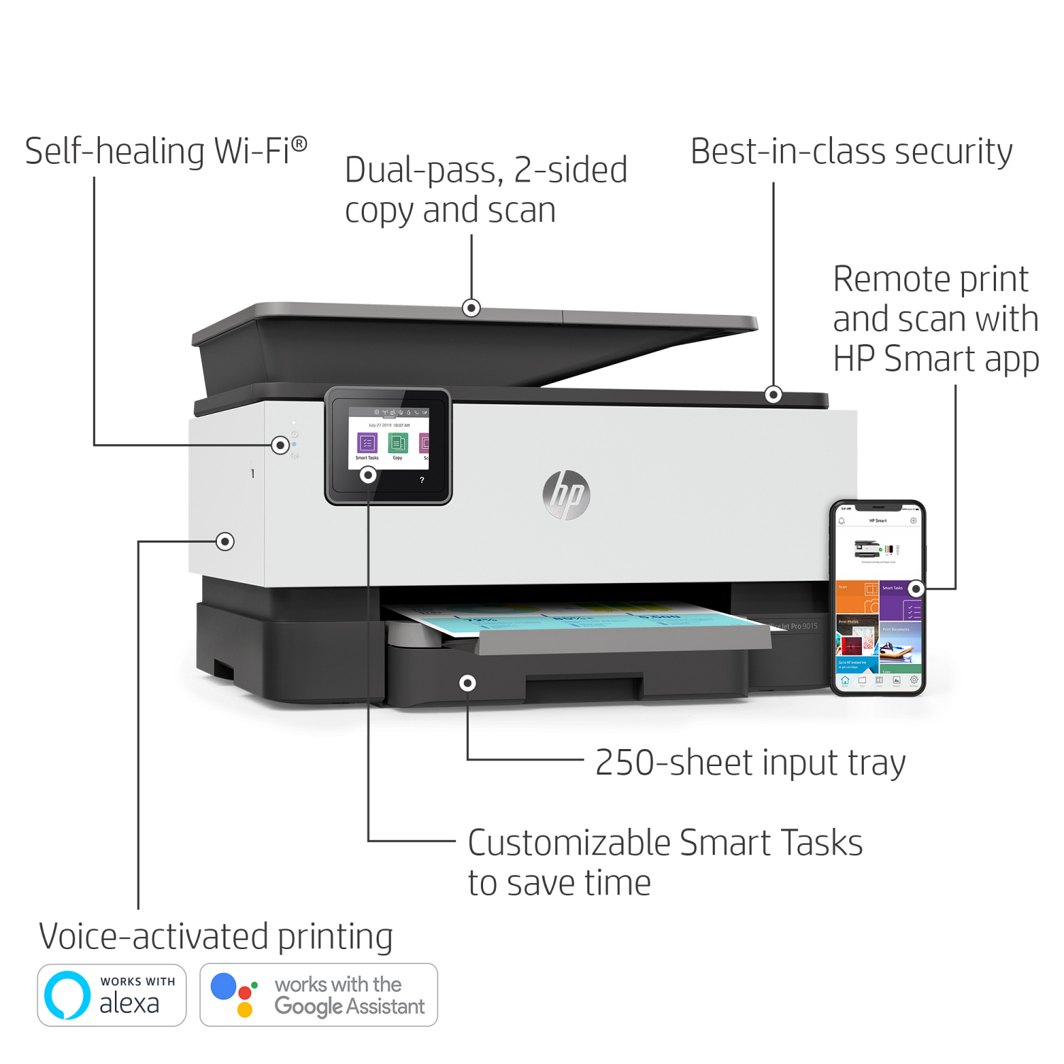 HP 1KR42A 1KR42A#B1H OfficeJet Pro 9015 - Sun Data Supply